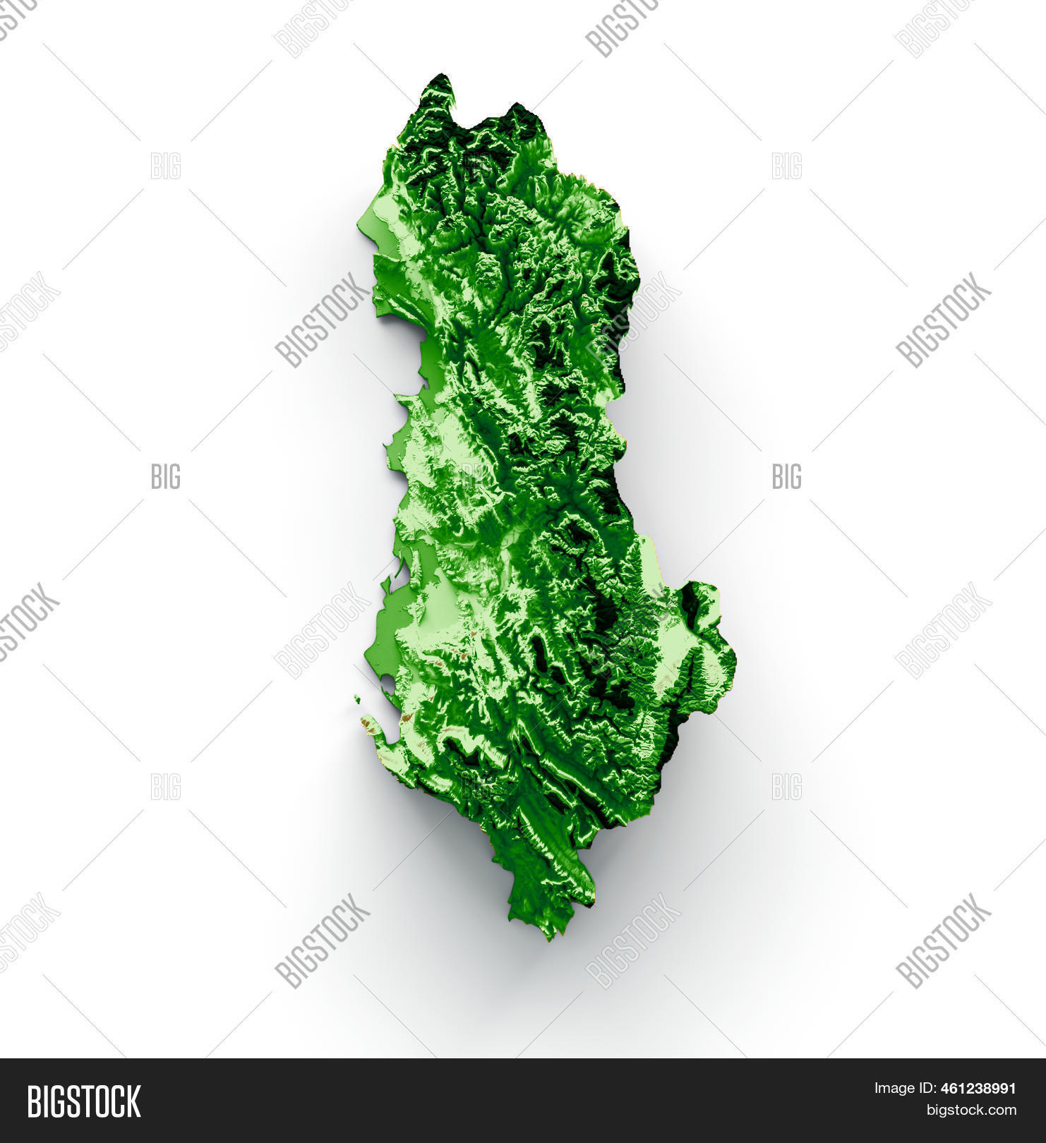 Albania Topographic Image & Photo (Free Trial) | Bigstock