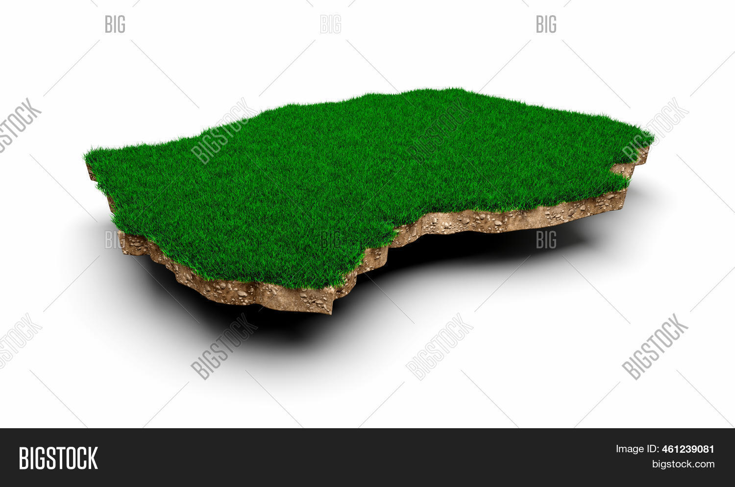 Lesotho Map Soil Land Image & Photo (Free Trial) | Bigstock
