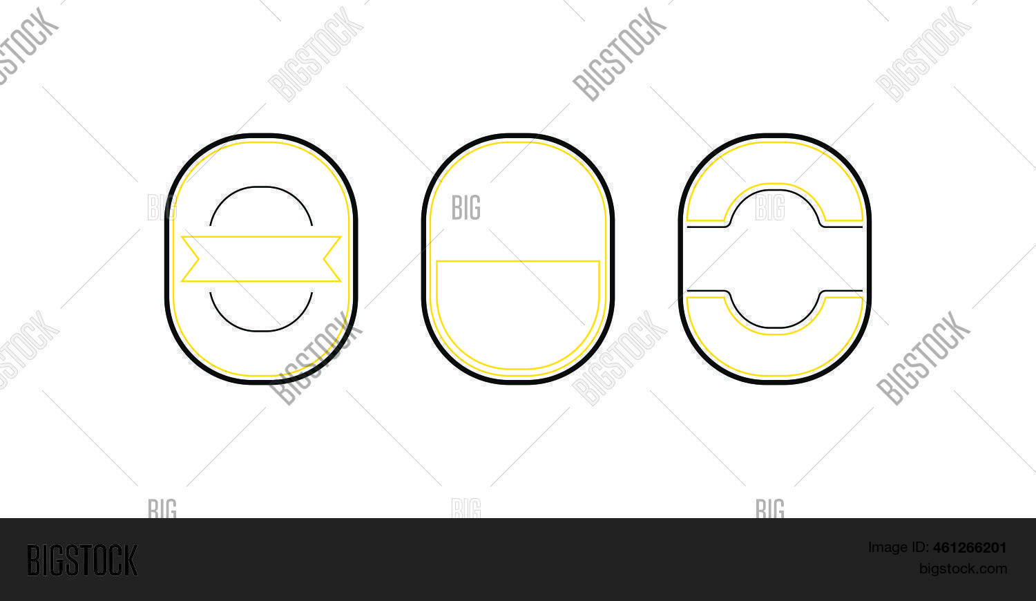 Gold Black Collection Vector & Photo (Free Trial) | Bigstock