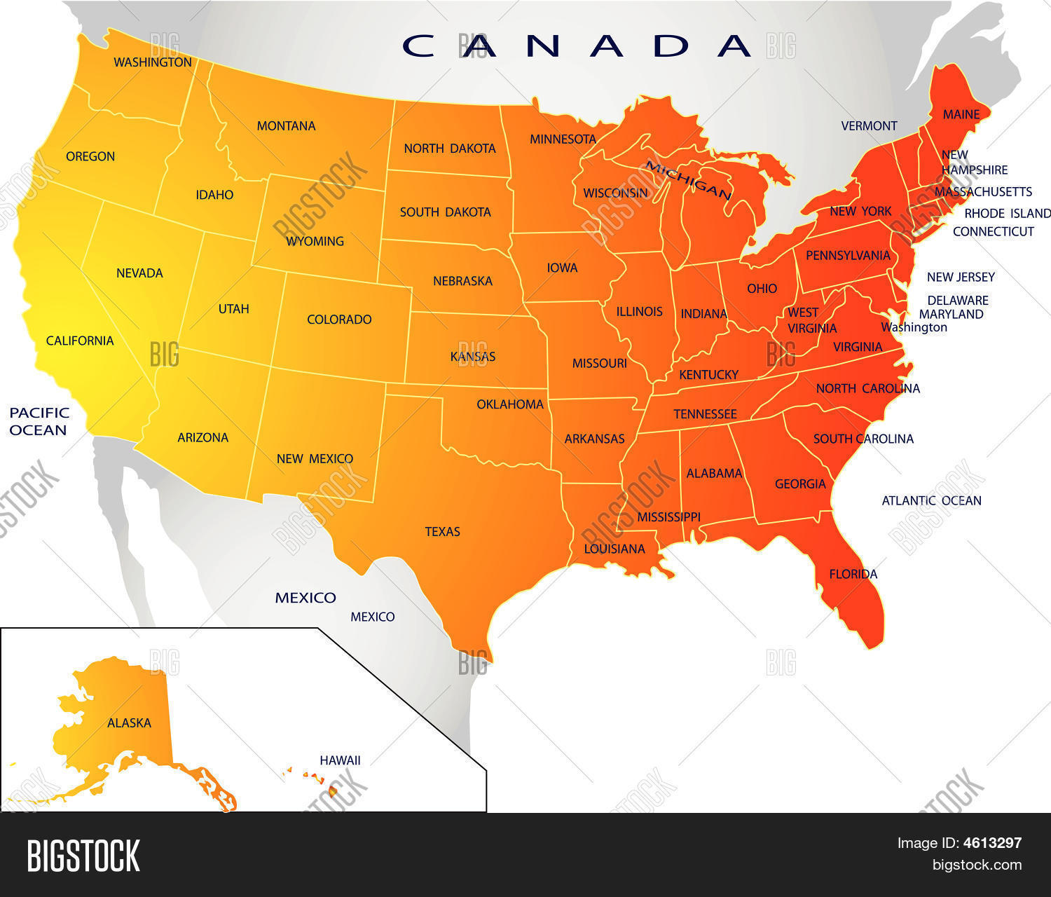 Political Map Usa Vector & Photo (Free Trial) | Bigstock