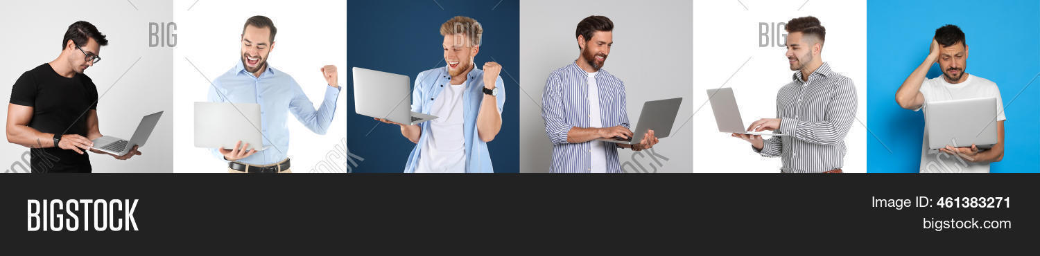 Collage Photos Men Image & Photo (Free Trial) | Bigstock