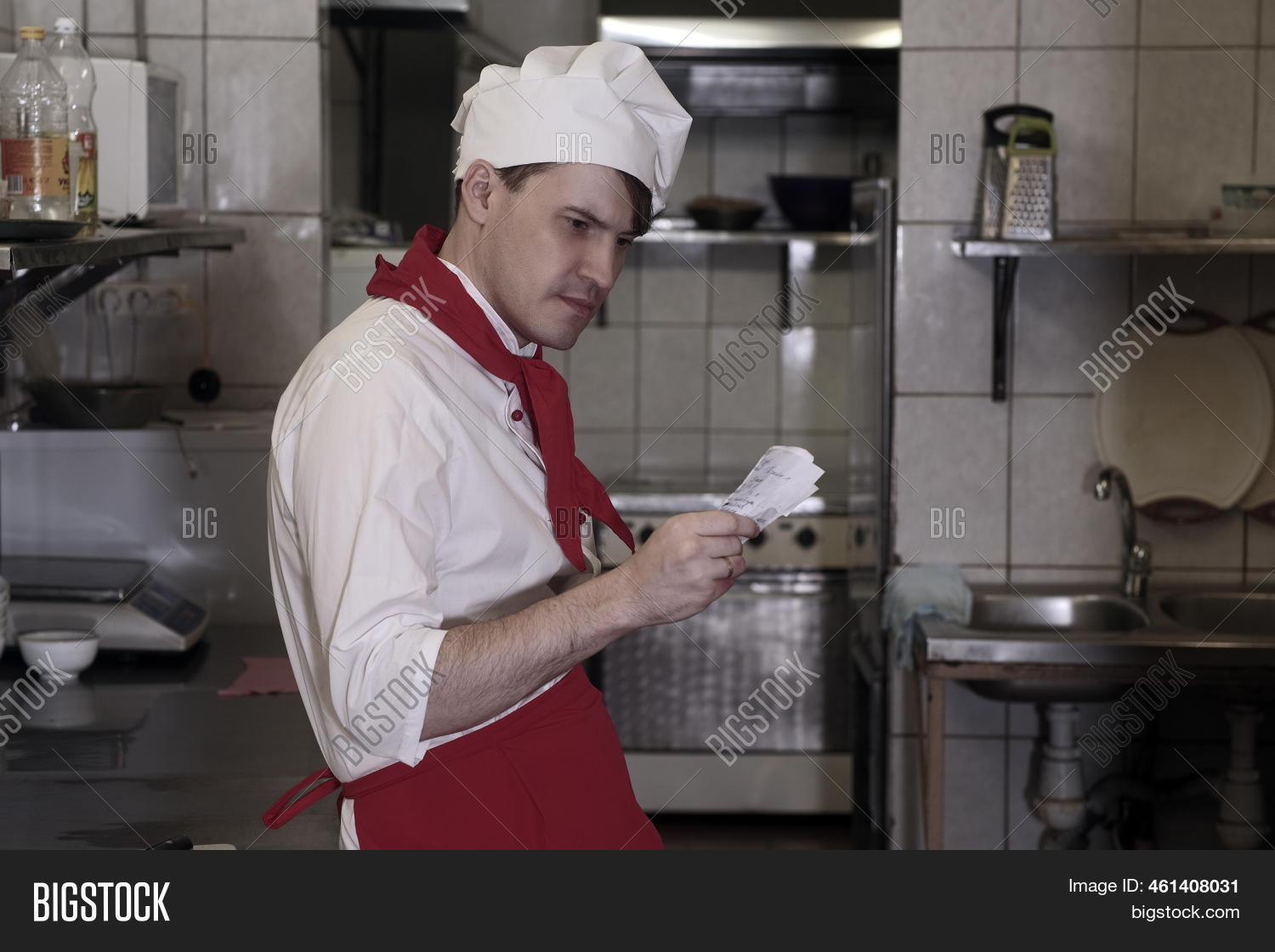 Chef Taking Order Slip Image & Photo (Free Trial) | Bigstock