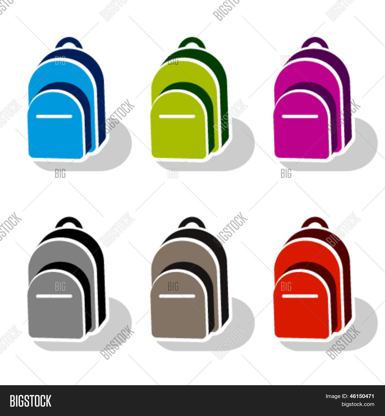 Vector School Bag Vector & Photo (Free Trial) | Bigstock