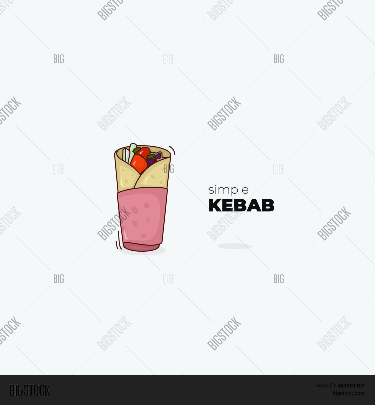 Simple Kebab Template Vector & Photo (Free Trial) | Bigstock