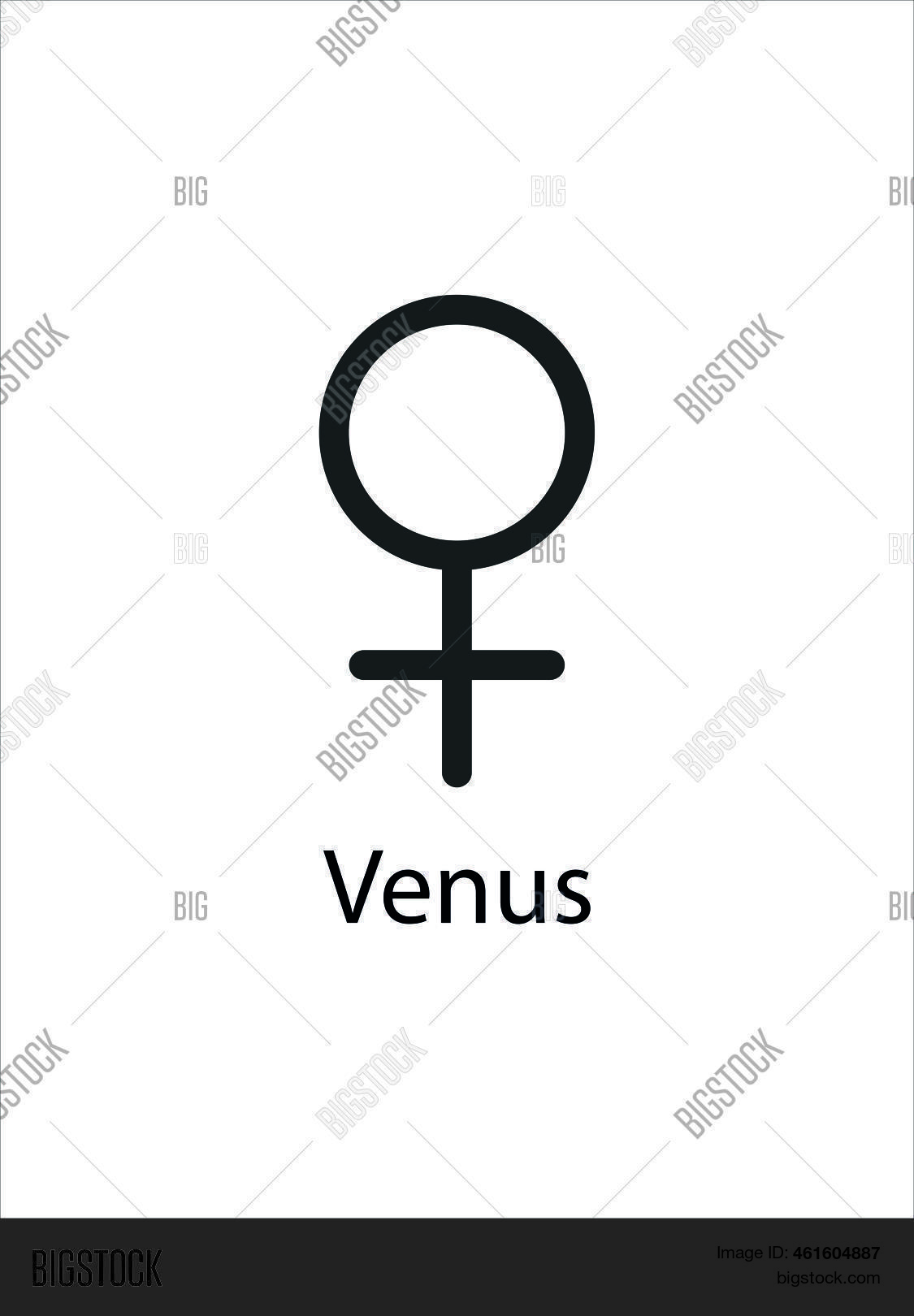 Venus Symbol Planets Vector & Photo (Free Trial) | Bigstock