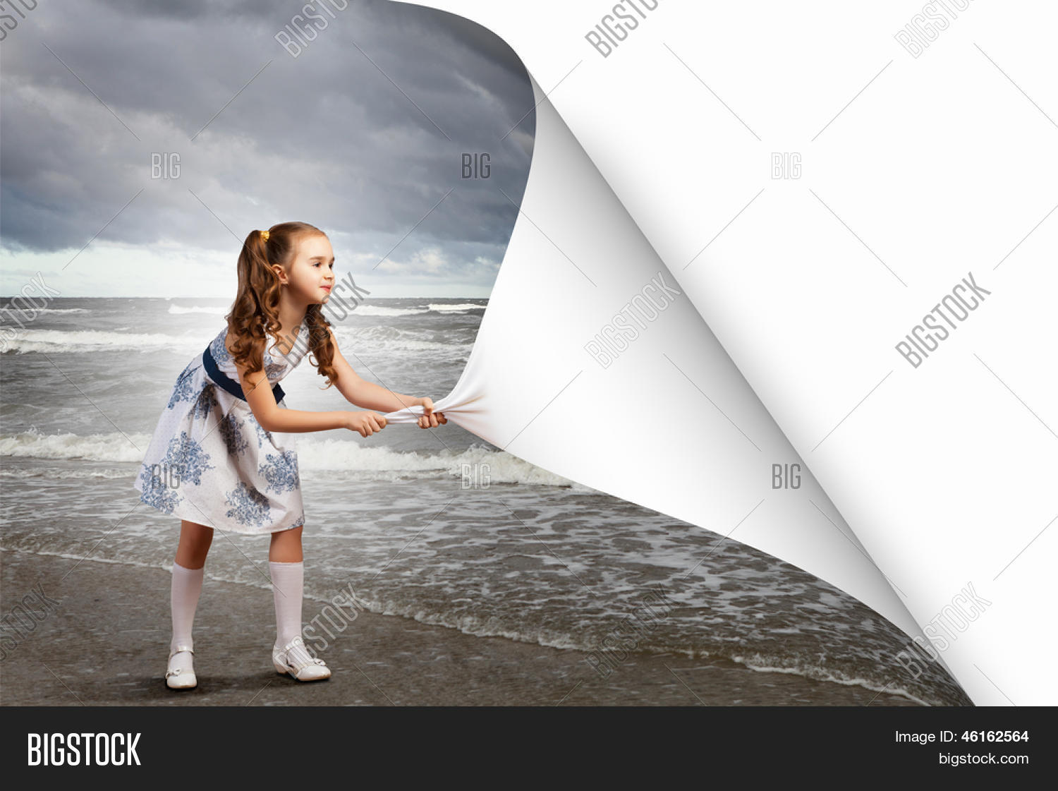 Little Girl Turning Image & Photo (Free Trial) | Bigstock