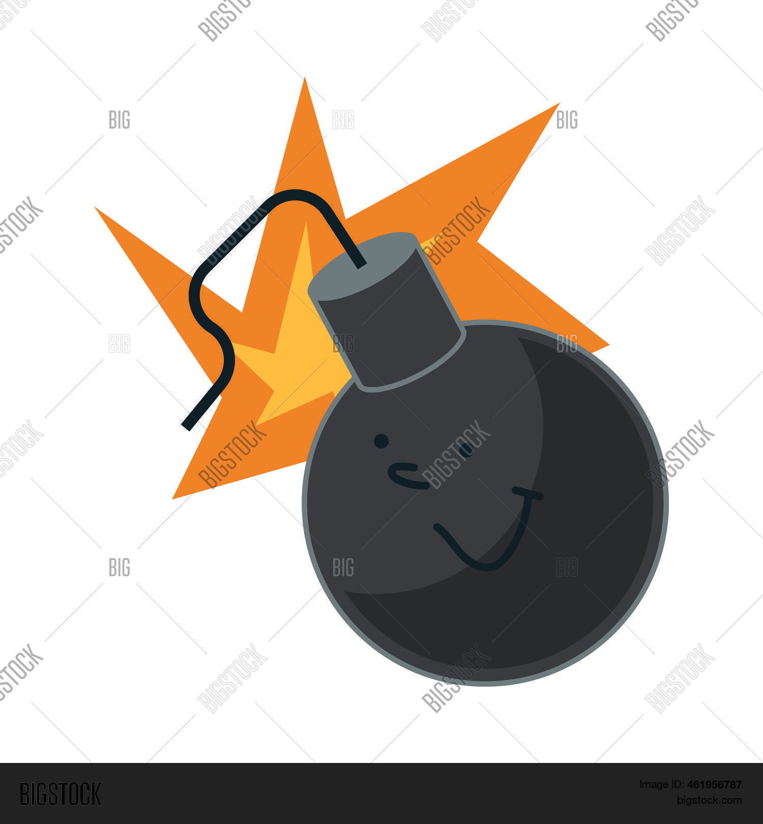 Bomb Character. Round Vector & Photo (Free Trial) | Bigstock