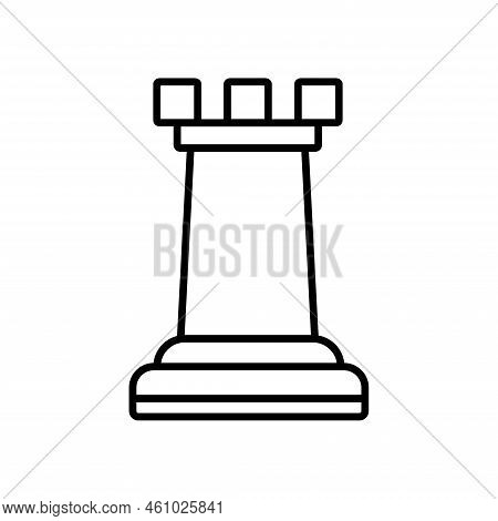 Rook Chess Piece Icon Vector & Photo (Free Trial) | Bigstock