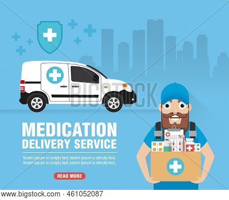 Medication Delivery Vector & Photo (Free Trial) | Bigstock