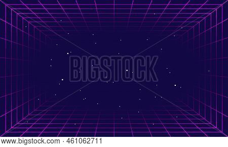 Retro Futuristic Grid Vector & Photo (Free Trial) | Bigstock