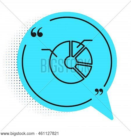 Black Line Pie Chart Vector & Photo (Free Trial) | Bigstock