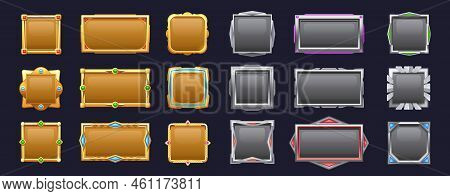 Game Menu Buttons. Vector & Photo (Free Trial) | Bigstock