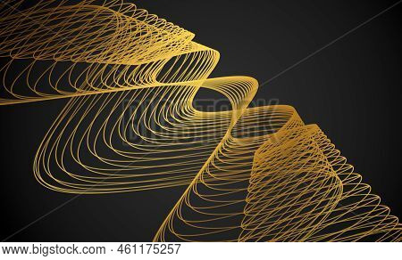 Golden Abstract Lines Image & Photo (Free Trial) | Bigstock