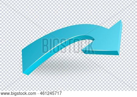 Growing Blue Arrow. Vector & Photo (Free Trial) | Bigstock