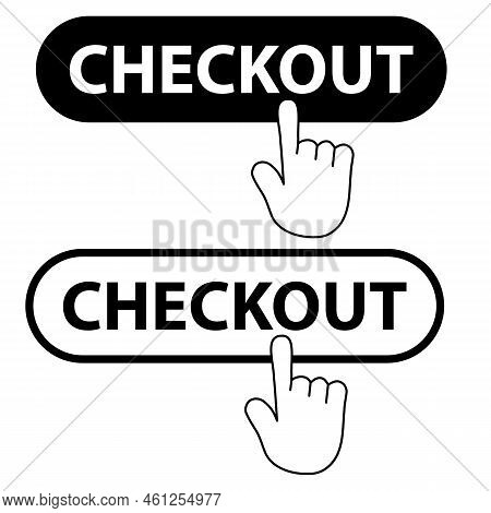 Checkout Button Hand Vector & Photo (Free Trial) | Bigstock