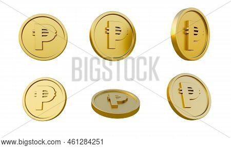 Set Gold Coins Peso Image & Photo (Free Trial) | Bigstock