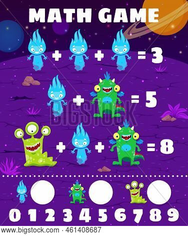 Math Game Worksheet. Vector & Photo (Free Trial) | Bigstock