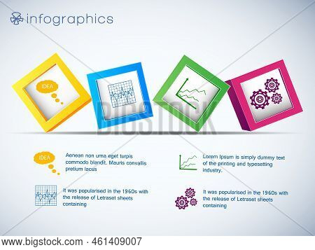 Infographics Row 3d Vector & Photo (Free Trial) | Bigstock
