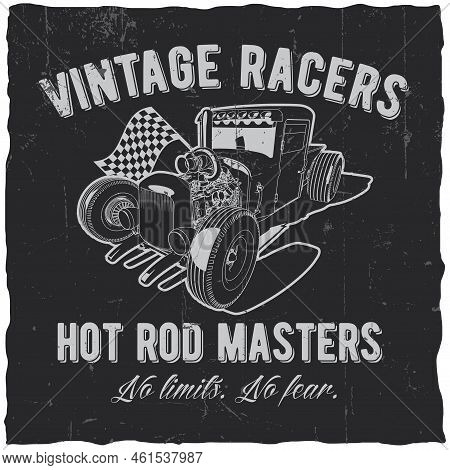 Vintage Racers Poster Vector & Photo (Free Trial) | Bigstock