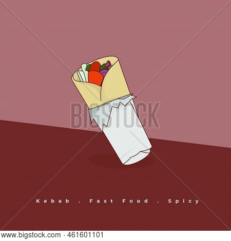 Kebab Wrapping Paper Vector & Photo (Free Trial) | Bigstock