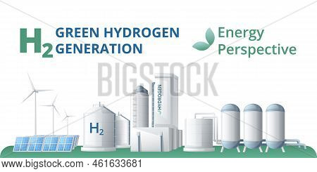 Green Hydrogen Energy Vector & Photo (Free Trial) | Bigstock