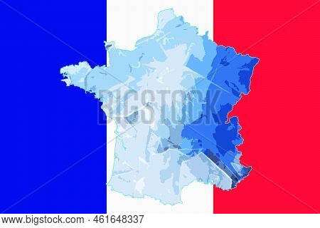 Contour Map France Vector & Photo (Free Trial) | Bigstock