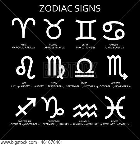 Zodiac Calendar. Vector & Photo (Free Trial) | Bigstock