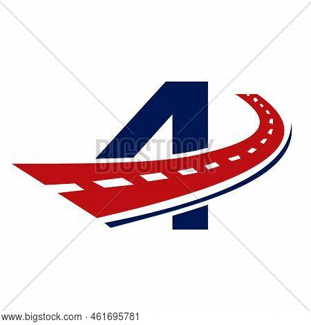 Letter 4 Transport Vector & Photo (Free Trial) | Bigstock