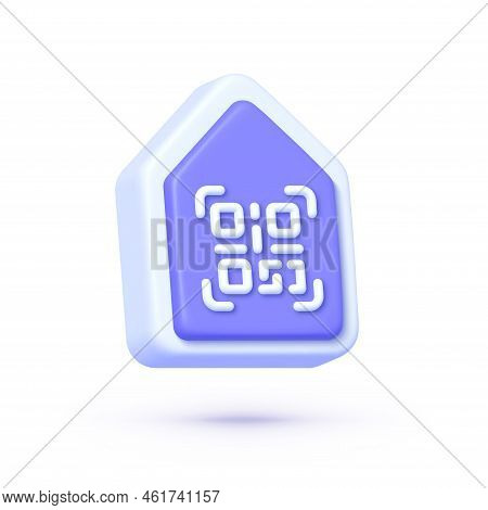 Qr Code Home 3d Style Vector & Photo (Free Trial) | Bigstock