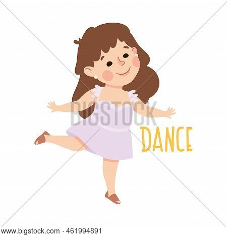 Little Girl Dancing Vector & Photo (Free Trial) | Bigstock