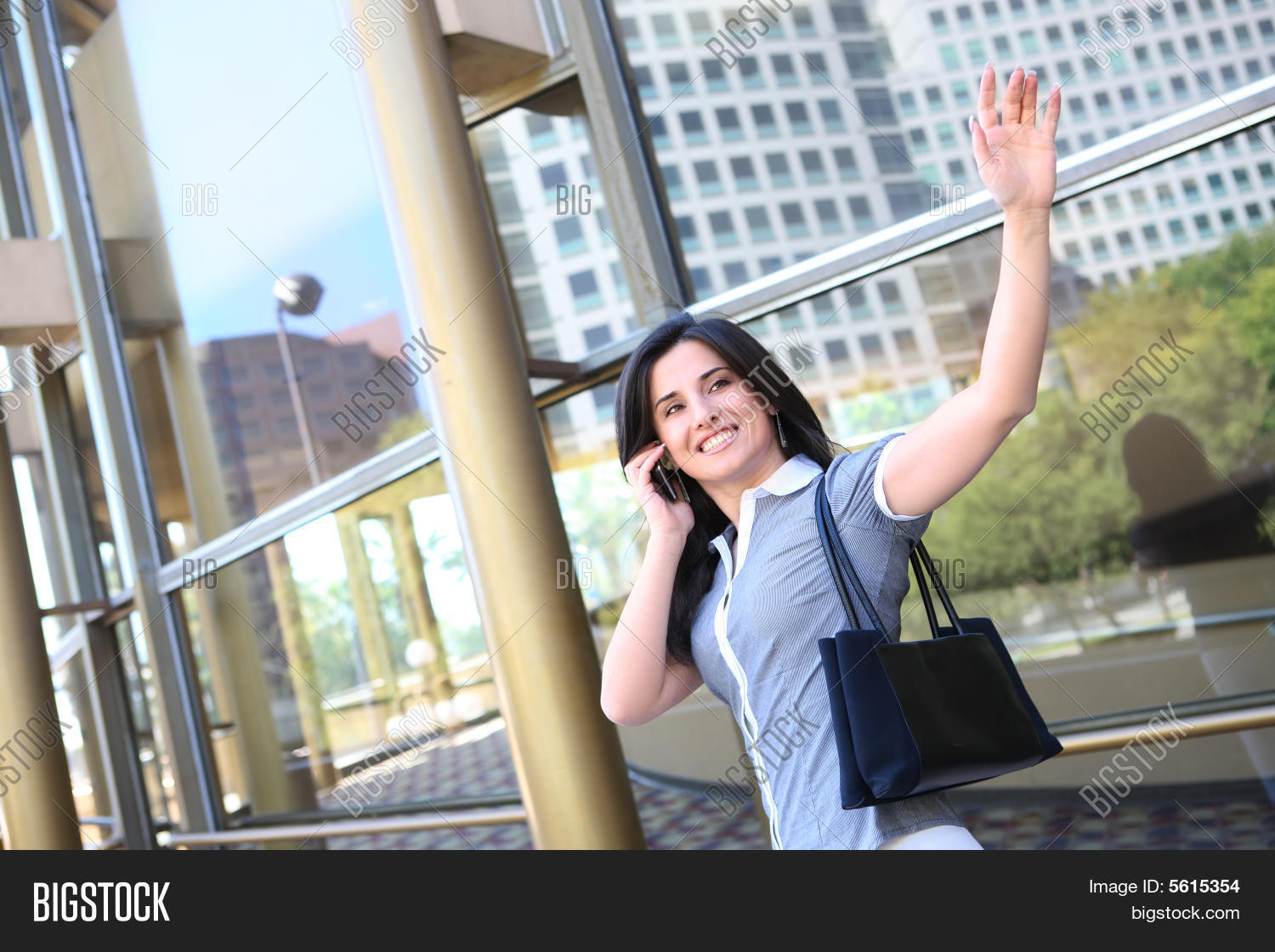 Business Woman Waving Image & Photo (Free Trial) | Bigstock