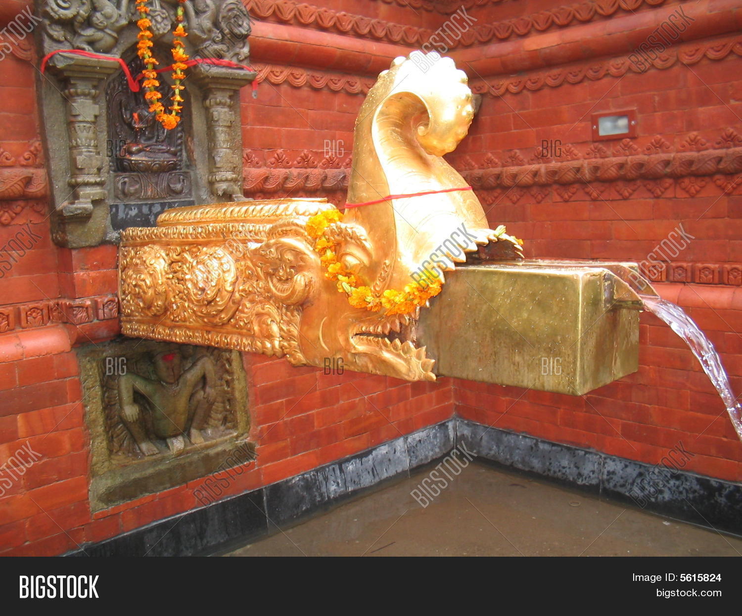 Golden Water Spout Image & Photo (Free Trial) | Bigstock