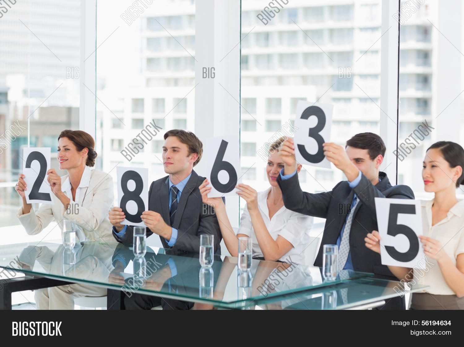 Group Panel Judges Row Image & Photo (Free Trial) | Bigstock