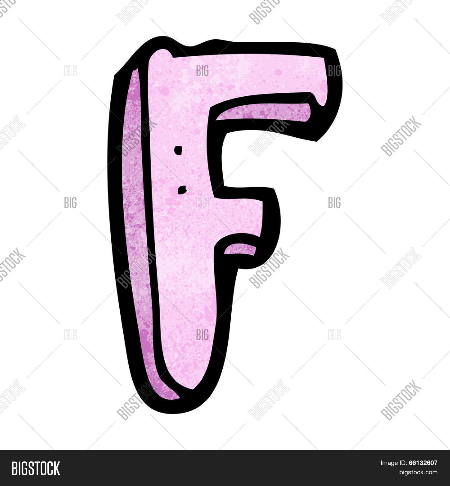 Cartoon Letter F Vector & Photo (Free Trial) | Bigstock