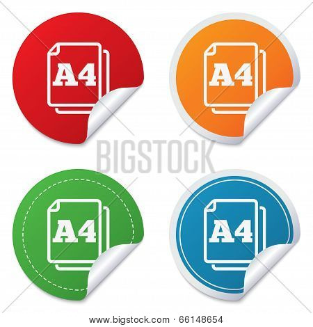 Paper Size A4 Vector & Photo (Free Trial) | Bigstock