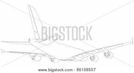 Drawing Airplane. Vector & Photo (Free Trial) | Bigstock