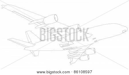 Sketch Airplane. Vector & Photo (Free Trial) | Bigstock