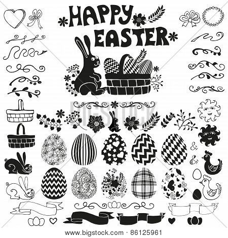 Easter Elements Set. Vector & Photo (Free Trial) | Bigstock