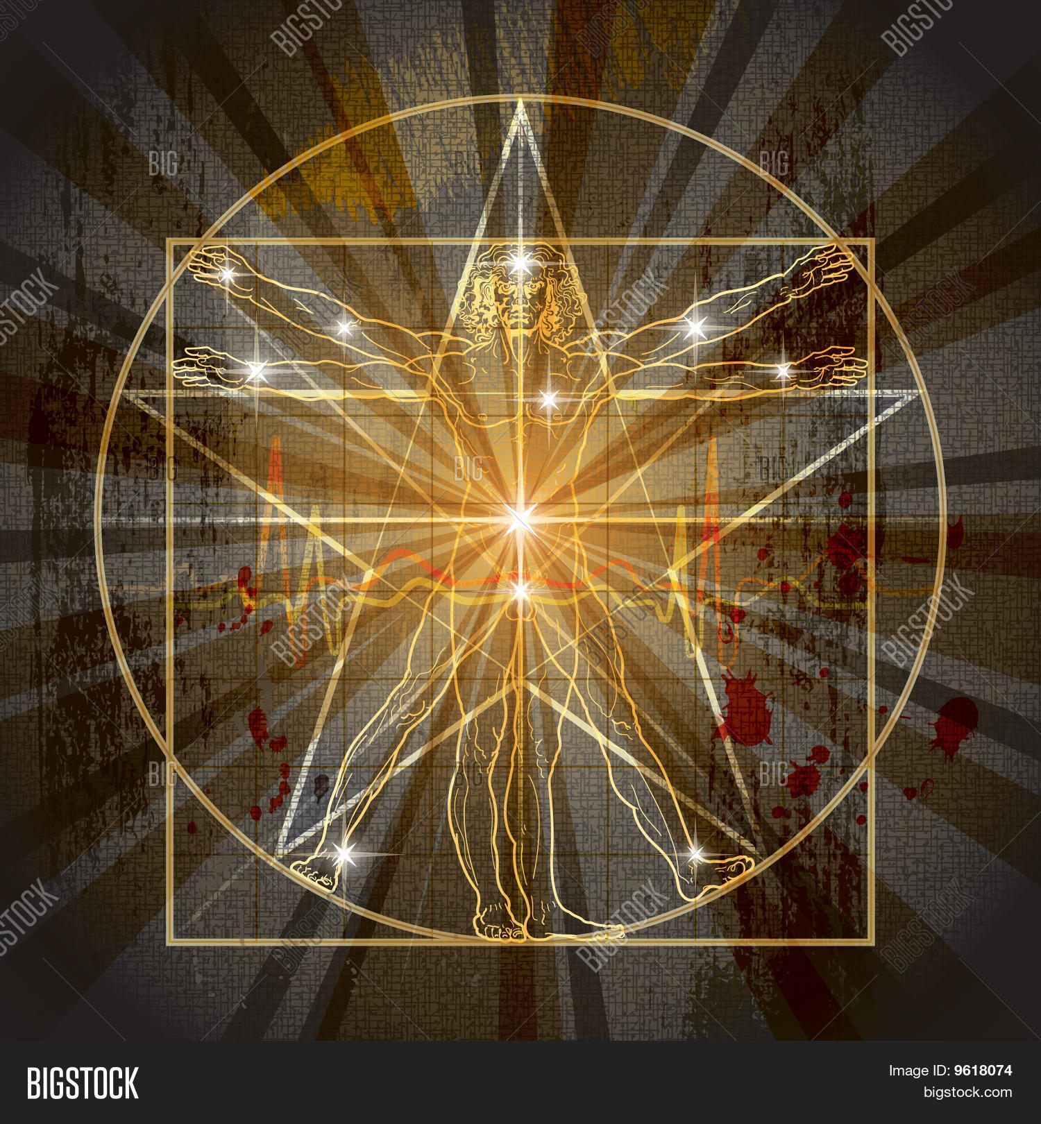 Man Pentagram Vector & Photo (Free Trial) | Bigstock