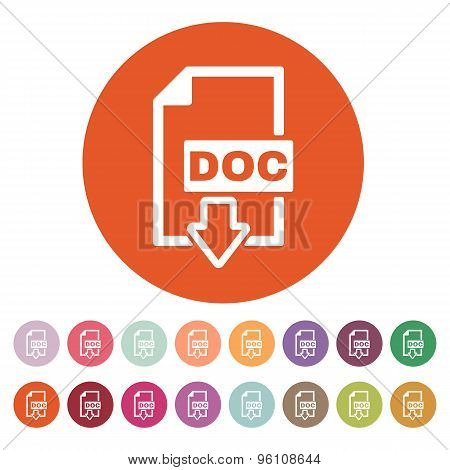 DOC Icon. Text File Vector & Photo (Free Trial) | Bigstock