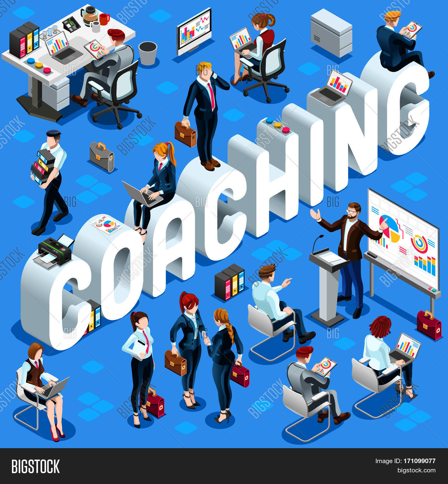 Coaching Group Vector & Photo (Free Trial) | Bigstock