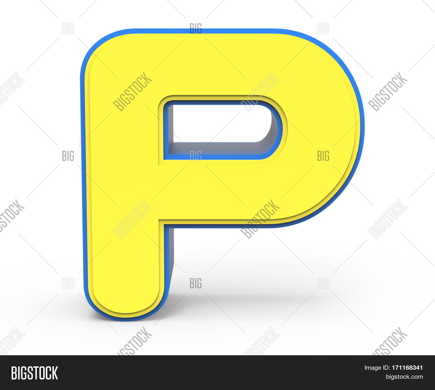 Cute Yellow Letter P Image & Photo (Free Trial) | Bigstock