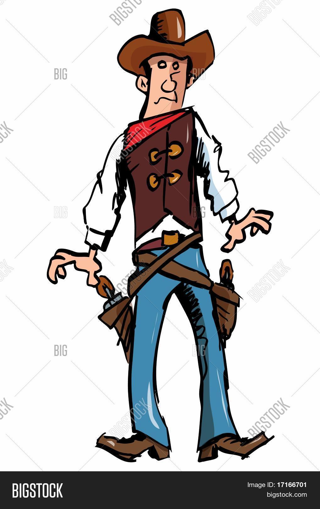 Cartoon Cowboy Gun Image & Photo (Free Trial) | Bigstock