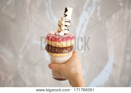 Hand Holding Milkshake Image & Photo (Free Trial) | Bigstock