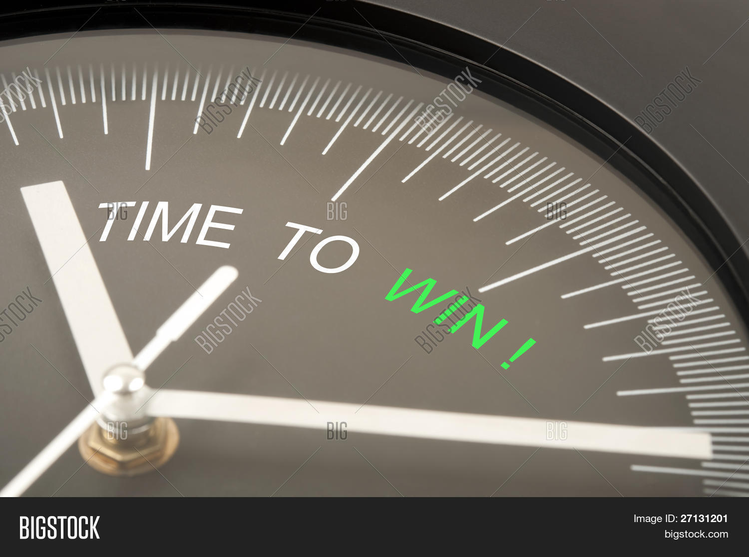 Time Win Text On Clock Image & Photo (Free Trial) | Bigstock