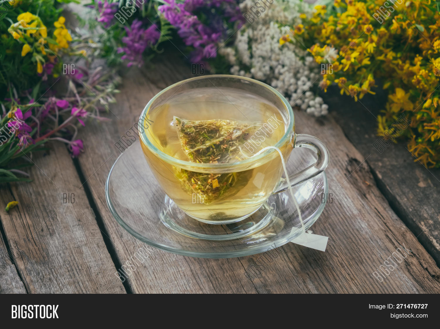Glass Tea Cup Tea Bag Image & Photo (Free Trial) | Bigstock