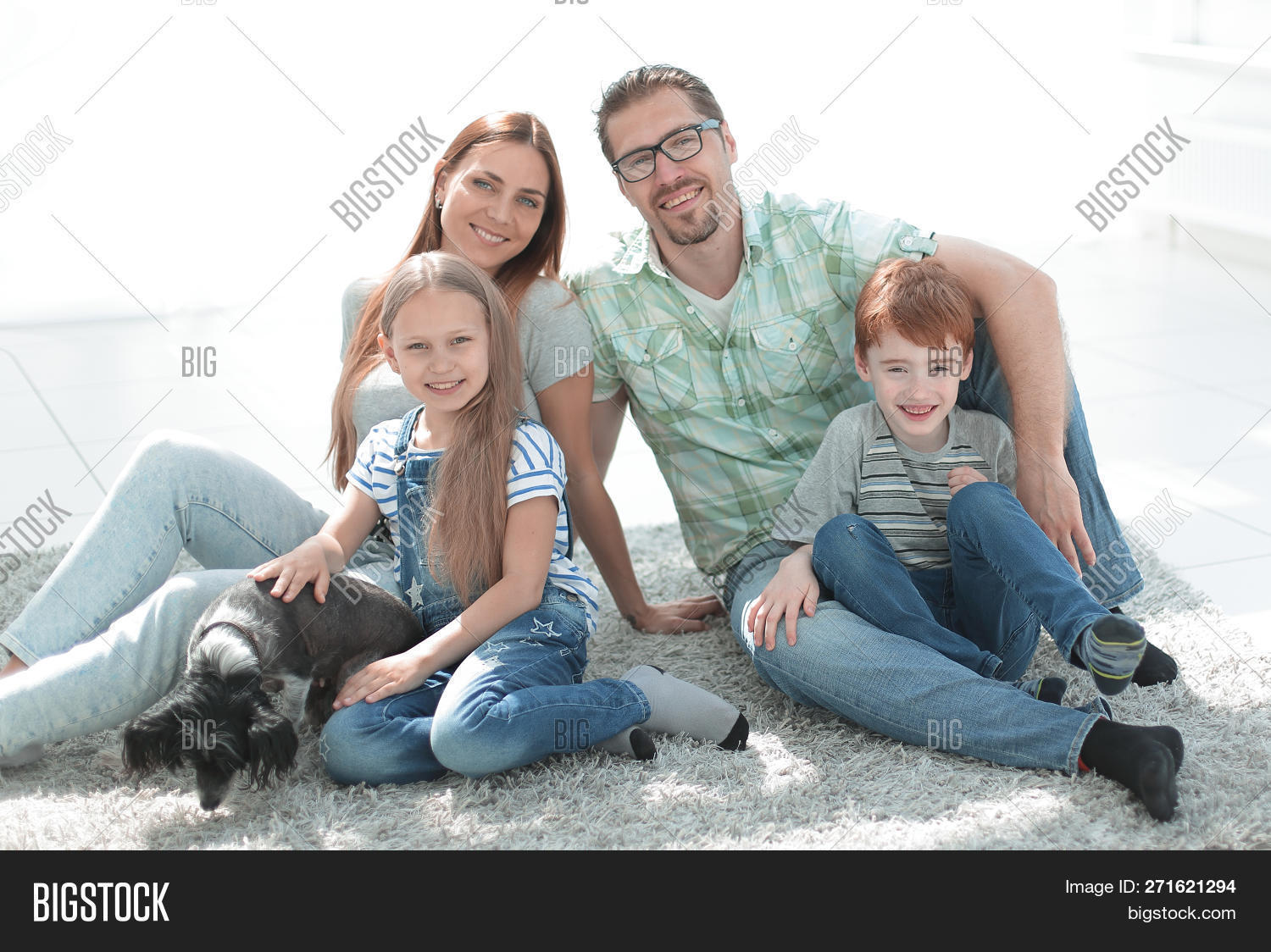 Happy Family Sitting Image & Photo (Free Trial) | Bigstock