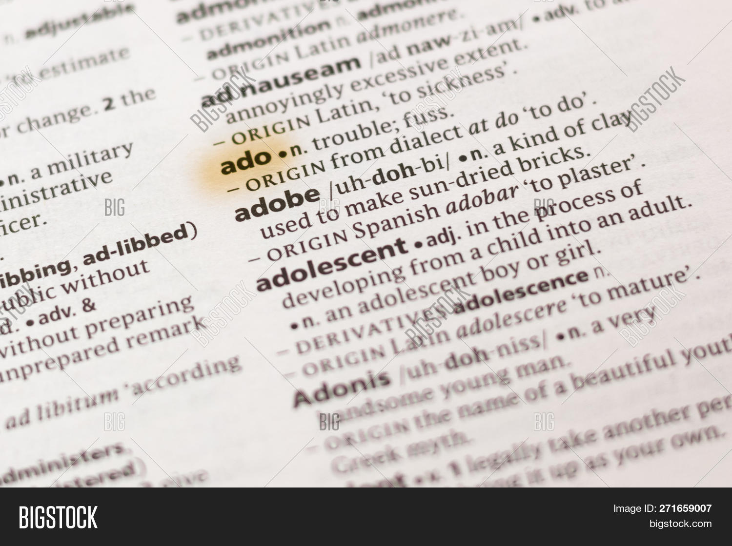 Word Phrase Ado Image & Photo (Free Trial) | Bigstock