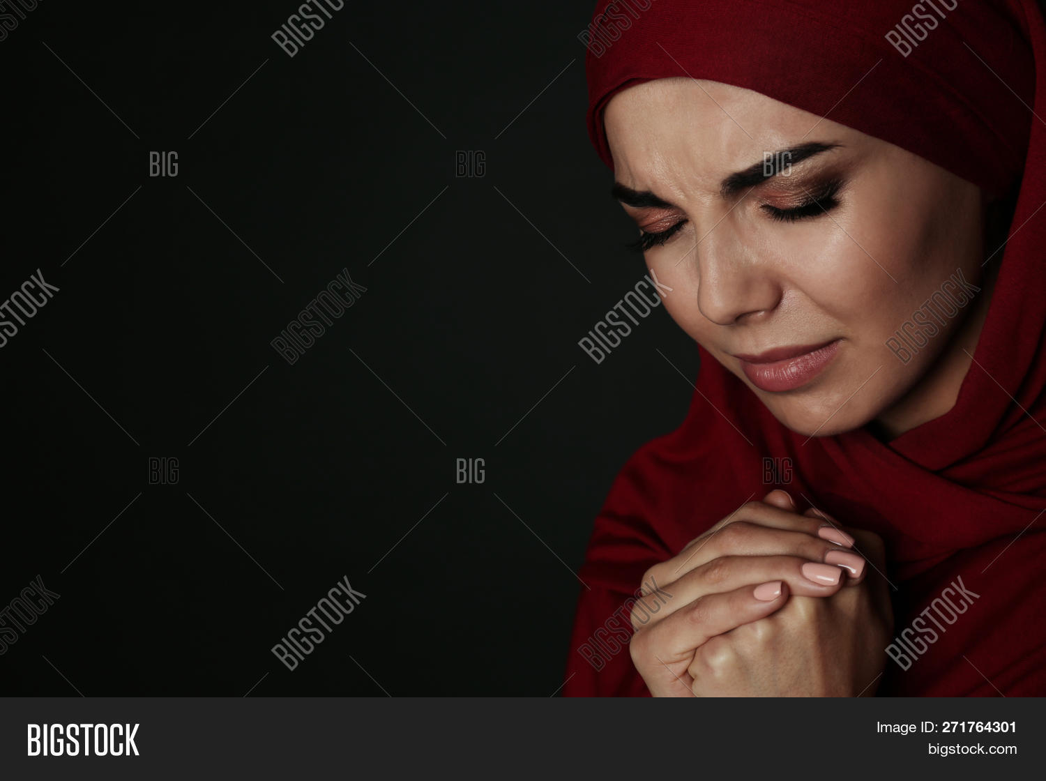Portrait Sad Muslim Image & Photo (Free Trial) | Bigstock