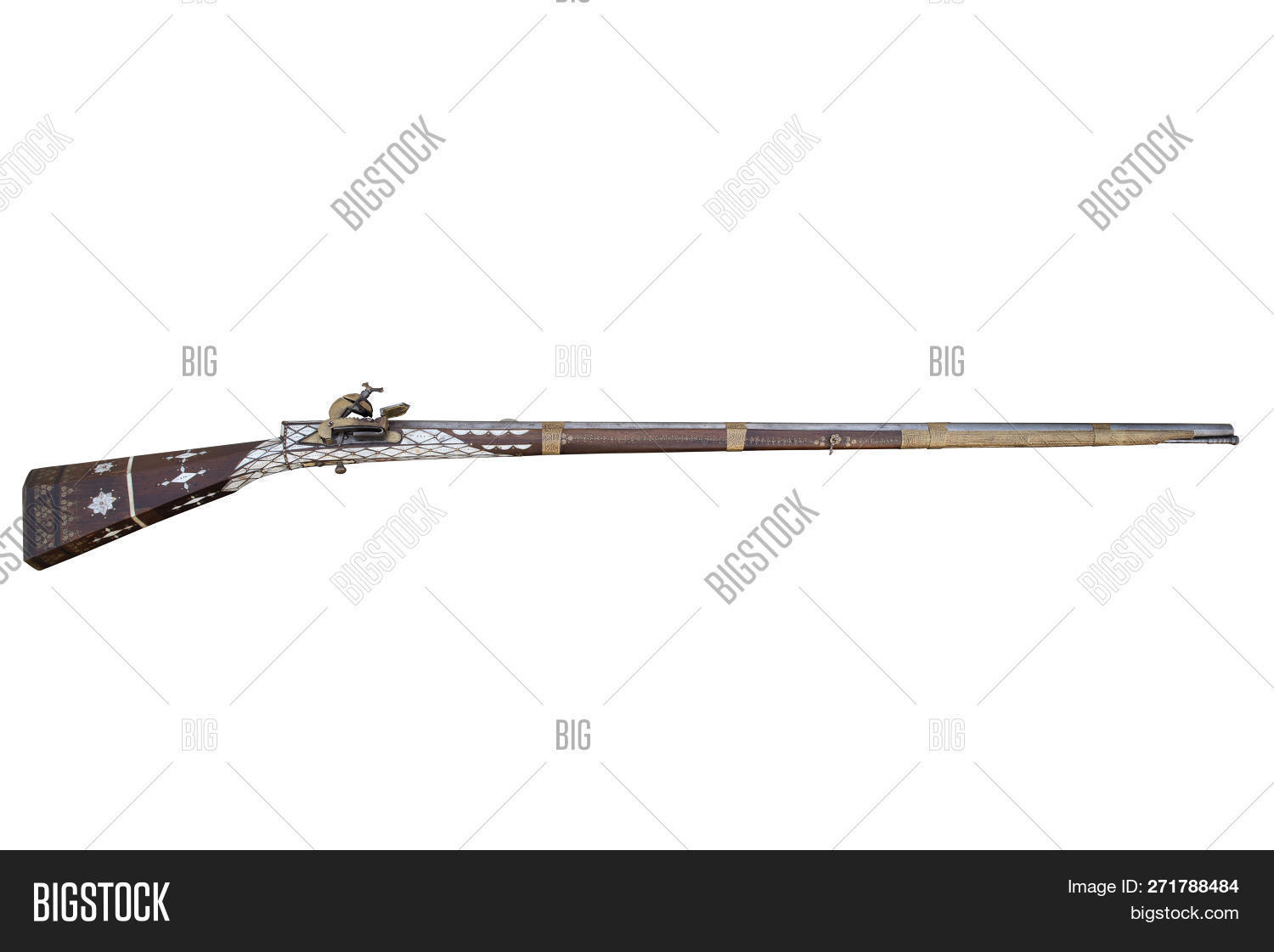 Musket Decorated Bone Image & Photo (Free Trial) | Bigstock